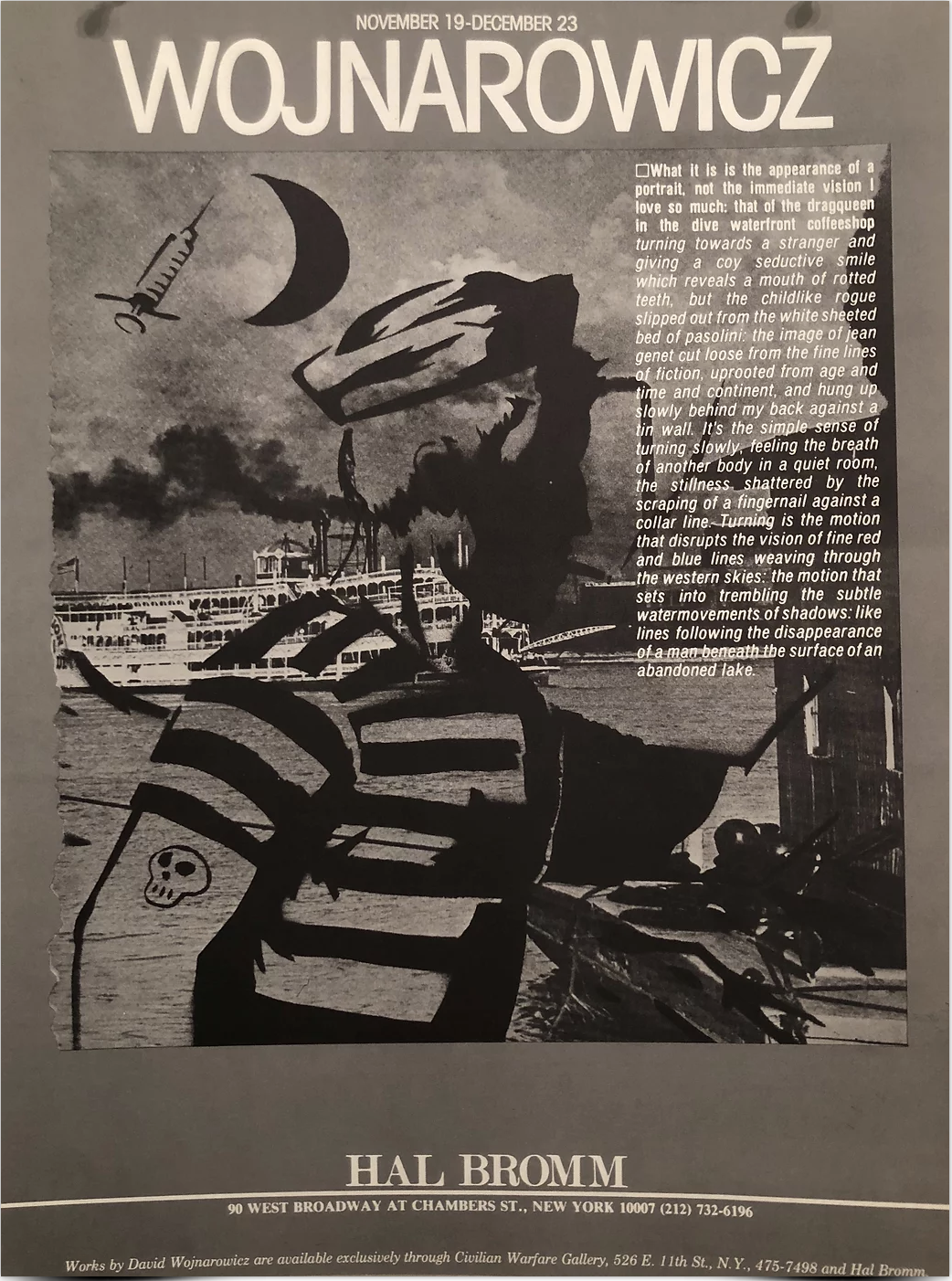 “Wojnarowicz,” Hal Bromm Gallery, 1983 | The David Wojnarowicz Foundation