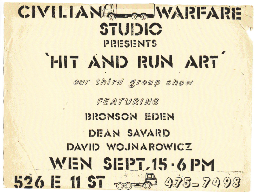 September 15 1982: Shows in Civilian Warfare’s ‘Hit and Run Art’ | The ...